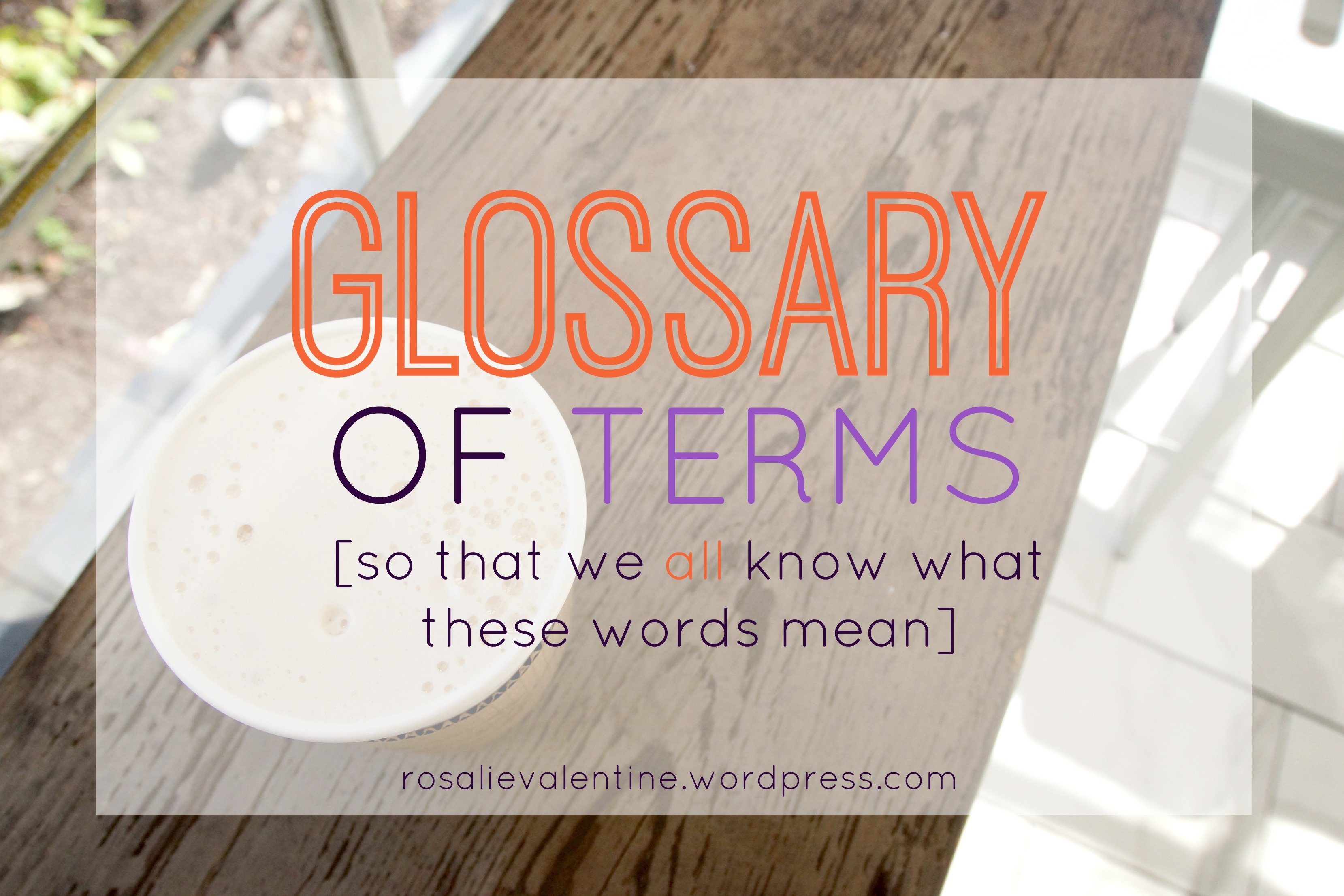 Glossary of Terms | Penprints